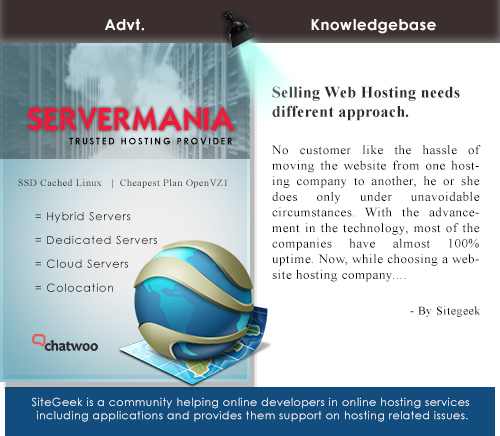 Selling Web Hosting needs Different Approach – Ananova